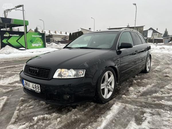 Melns Audi A4 2003 Kauņa, ar dzinēja tilpumu 1.80 L un nobraukumu 380 tūkst. km par 1700 €, foto 1 vietnē AUTOMOTO.COM.LV
