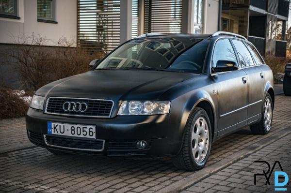 Black Audi A4 2003 in Riga, with an engine capacity of 1.90 L and mileage of 370 thousand km for 1590 €, photo 1 on AUTOMOTO.COM.LV