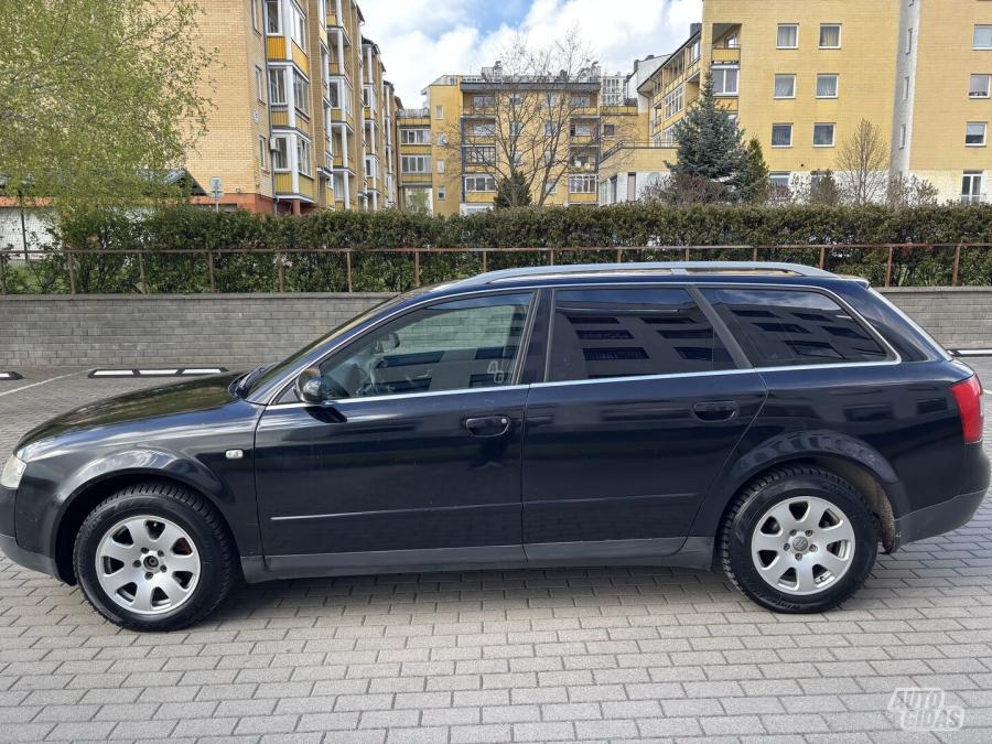 Black Audi A4 2003 in Vilnius, with an engine capacity of 1.90 L and mileage of 342 thousand km for 1050 €, photo 9 on AUTOMOTO.COM.LV