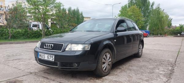 Melns Audi A4 2003 Viļņa, ar dzinēja tilpumu 1.90 L un nobraukumu 350 tūkst. km par 590 €, foto 1 vietnē AUTOMOTO.COM.LV