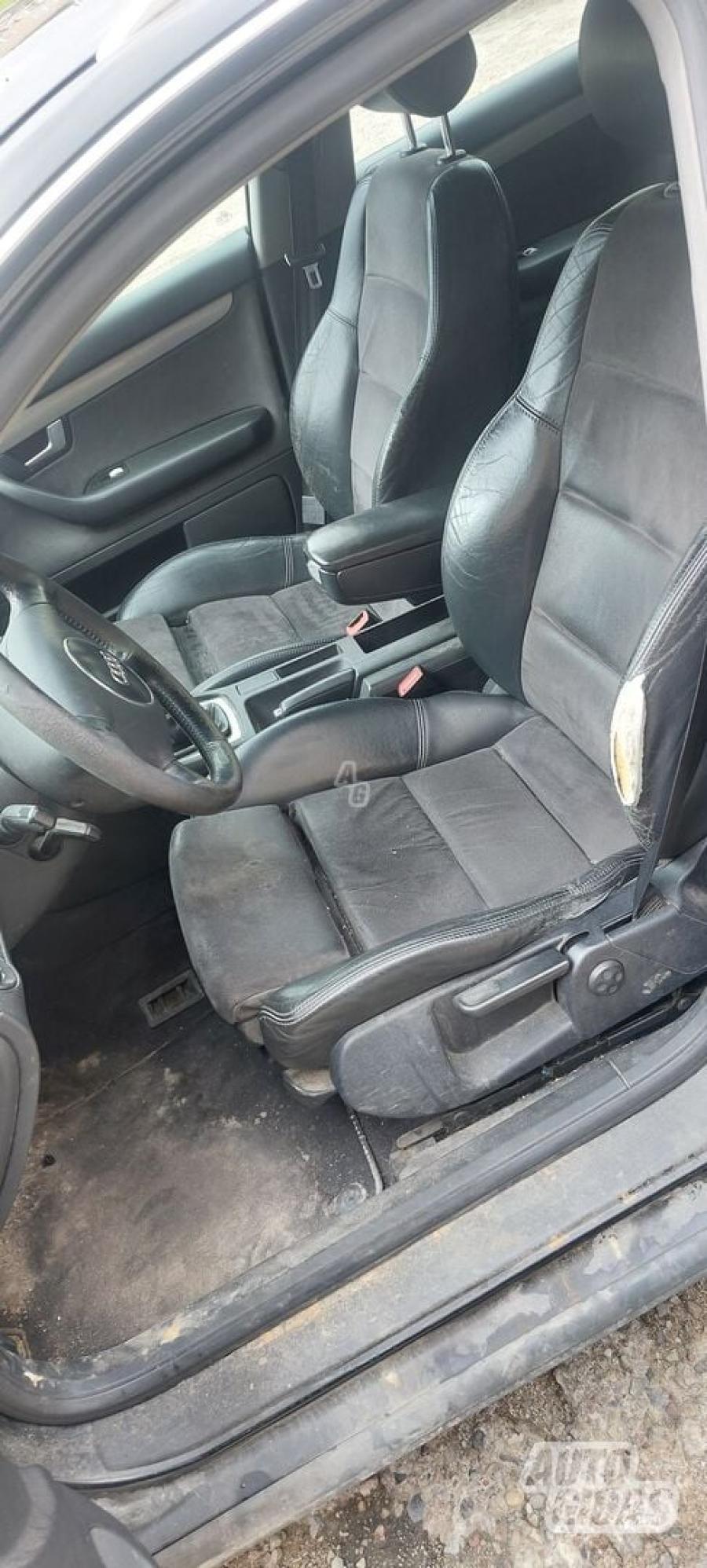 Black Audi A4 2003 in Vilnius, with an engine capacity of 1.90 L and mileage of 350 thousand km for 590 €, photo 12 on AUTOMOTO.COM.LV