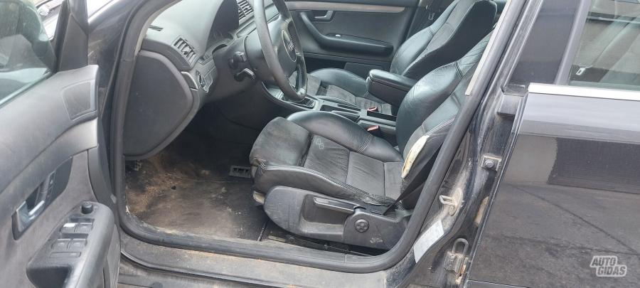 Black Audi A4 2003 in Vilnius, with an engine capacity of 1.90 L and mileage of 350 thousand km for 590 €, photo 11 on AUTOMOTO.COM.LV