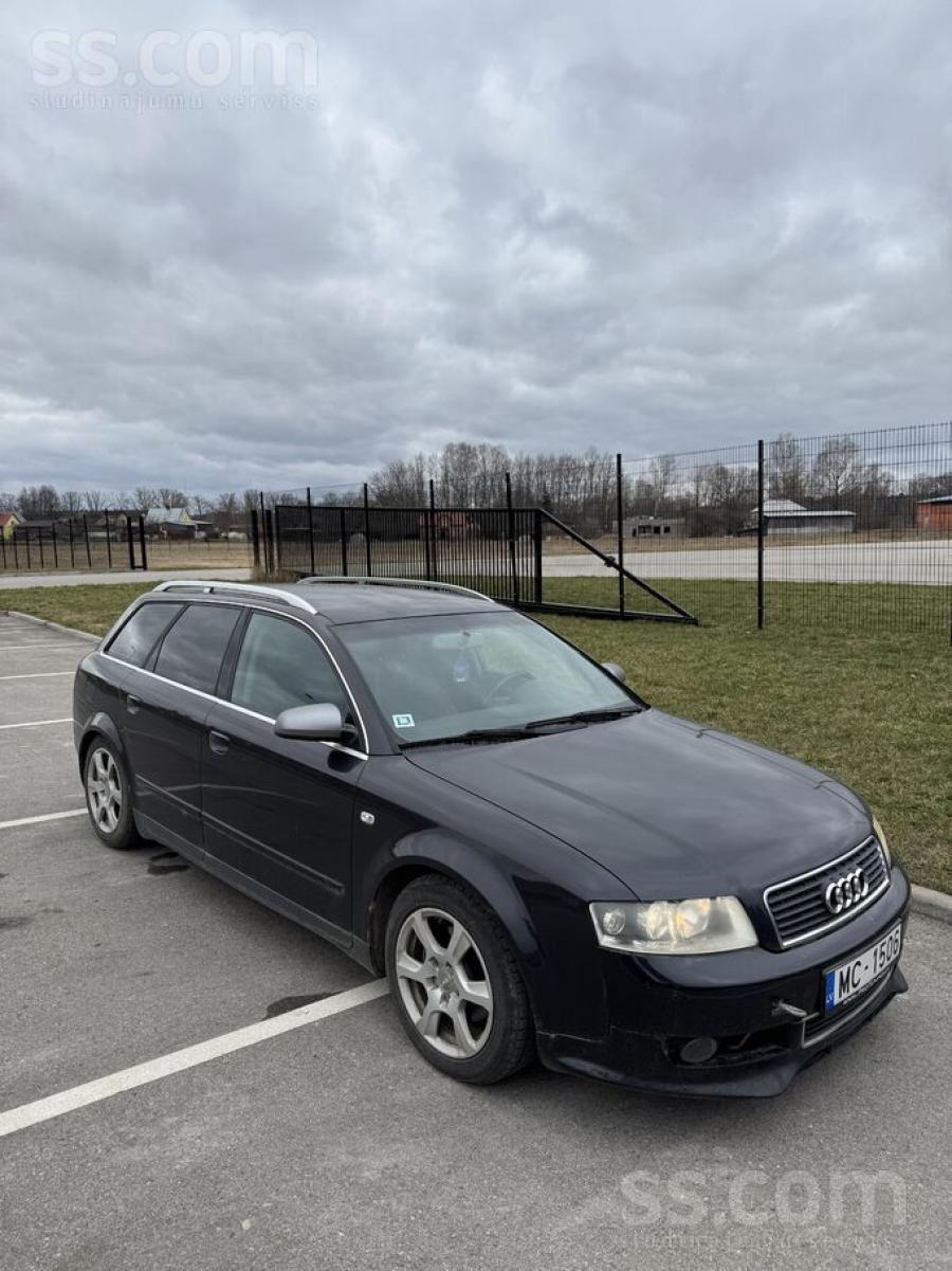 Melns Audi A4 2003 Valmiera, ar dzinēja tilpumu 1.80 L un nobraukumu 290 tūkst. km par 1450 €, foto 1 vietnē AUTOMOTO.COM.LV