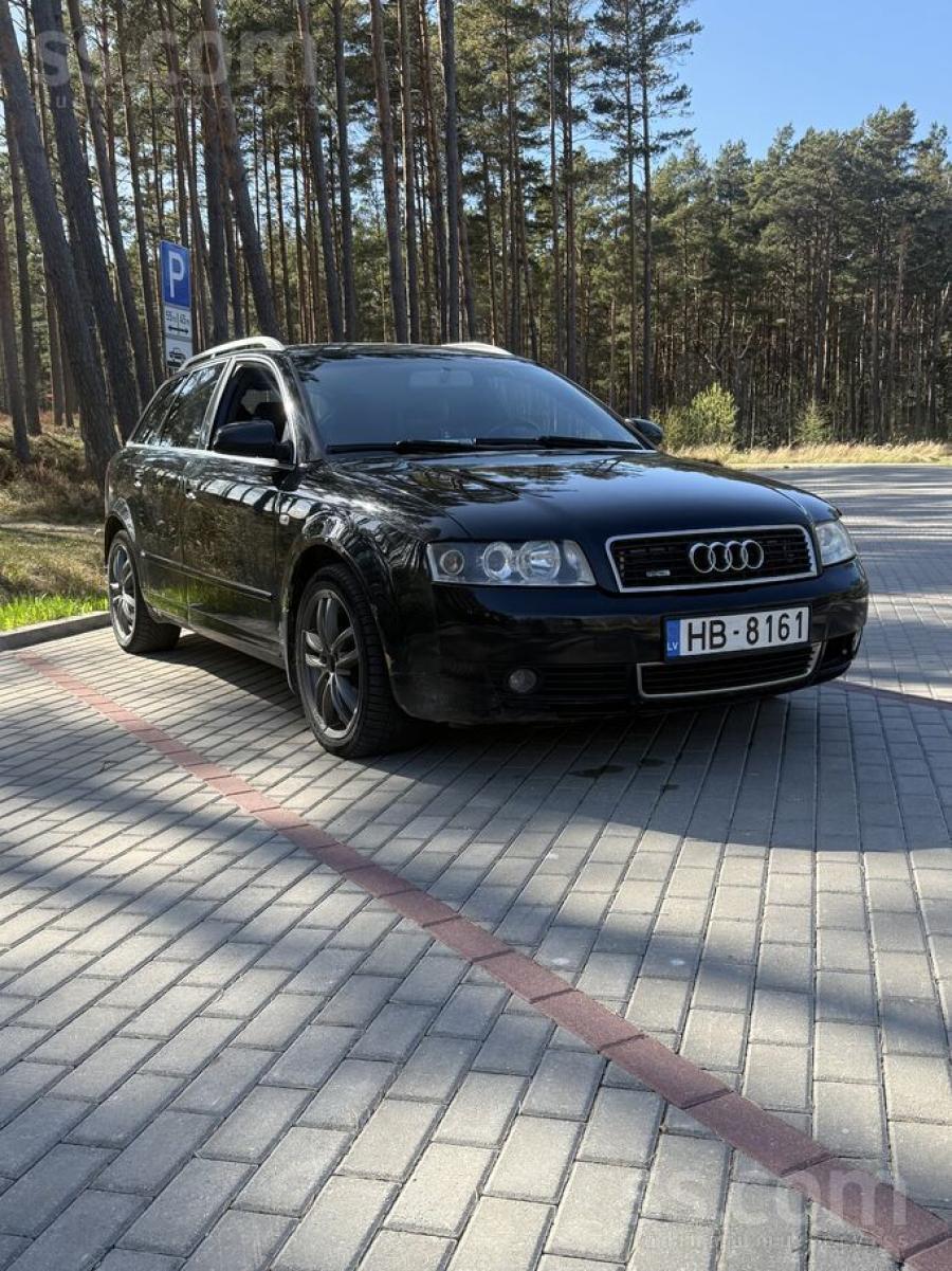 Black Audi A4 2003 in Talsi, with an engine capacity of 1.90 L and mileage of 457 thousand km for 1600 €, photo 1 on AUTOMOTO.COM.LV