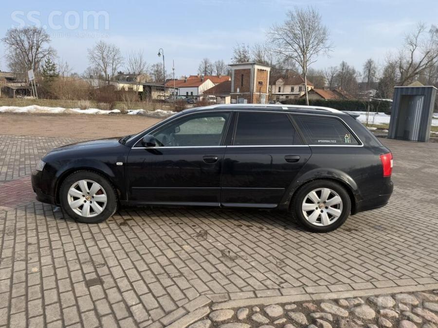 Black Audi A4 2003 in Bauska, with an engine capacity of 1.90 L and mileage of 313 thousand km for 2895 €, photo 4 on AUTOMOTO.COM.LV