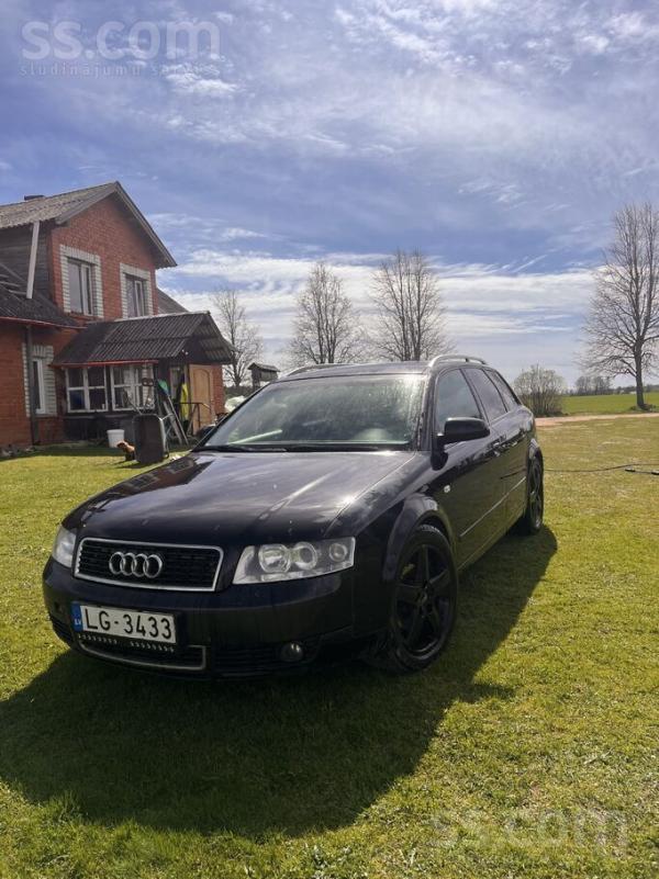 Black Audi A4 2003 in Valmiera, with an engine capacity of 1.90 L and mileage of 0 thousand km for 2100 €, photo 2 on AUTOMOTO.COM.LV