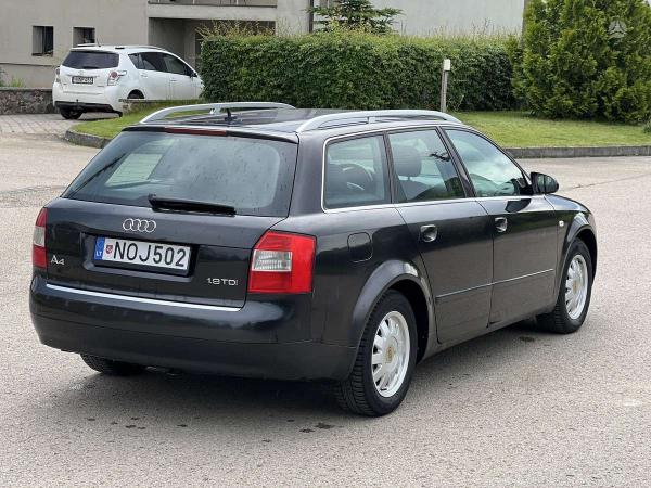 Black Audi A4 2003 in Radviliskis, with an engine capacity of 1.90 L and mileage of 271 thousand km for 1950 €, photo 5 on AUTOMOTO.COM.LV