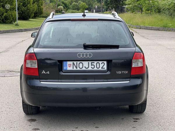 Black Audi A4 2003 in Radviliskis, with an engine capacity of 1.90 L and mileage of 271 thousand km for 1950 €, photo 6 on AUTOMOTO.COM.LV