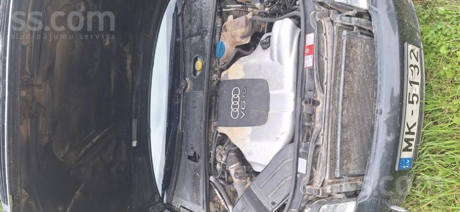 Melns Audi A4 2003 Aizkraukle, ar dzinēja tilpumu 2.50 L un nobraukumu 360 tūkst. km par 800 €, foto 1 vietnē AUTOMOTO.COM.LV