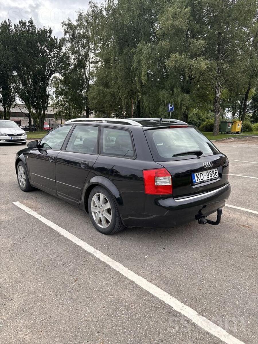 Black Audi A4 2003 in Saldus, with an engine capacity of 2.50 L and mileage of 374 thousand km for 1550 €, photo 4 on AUTOMOTO.COM.LV