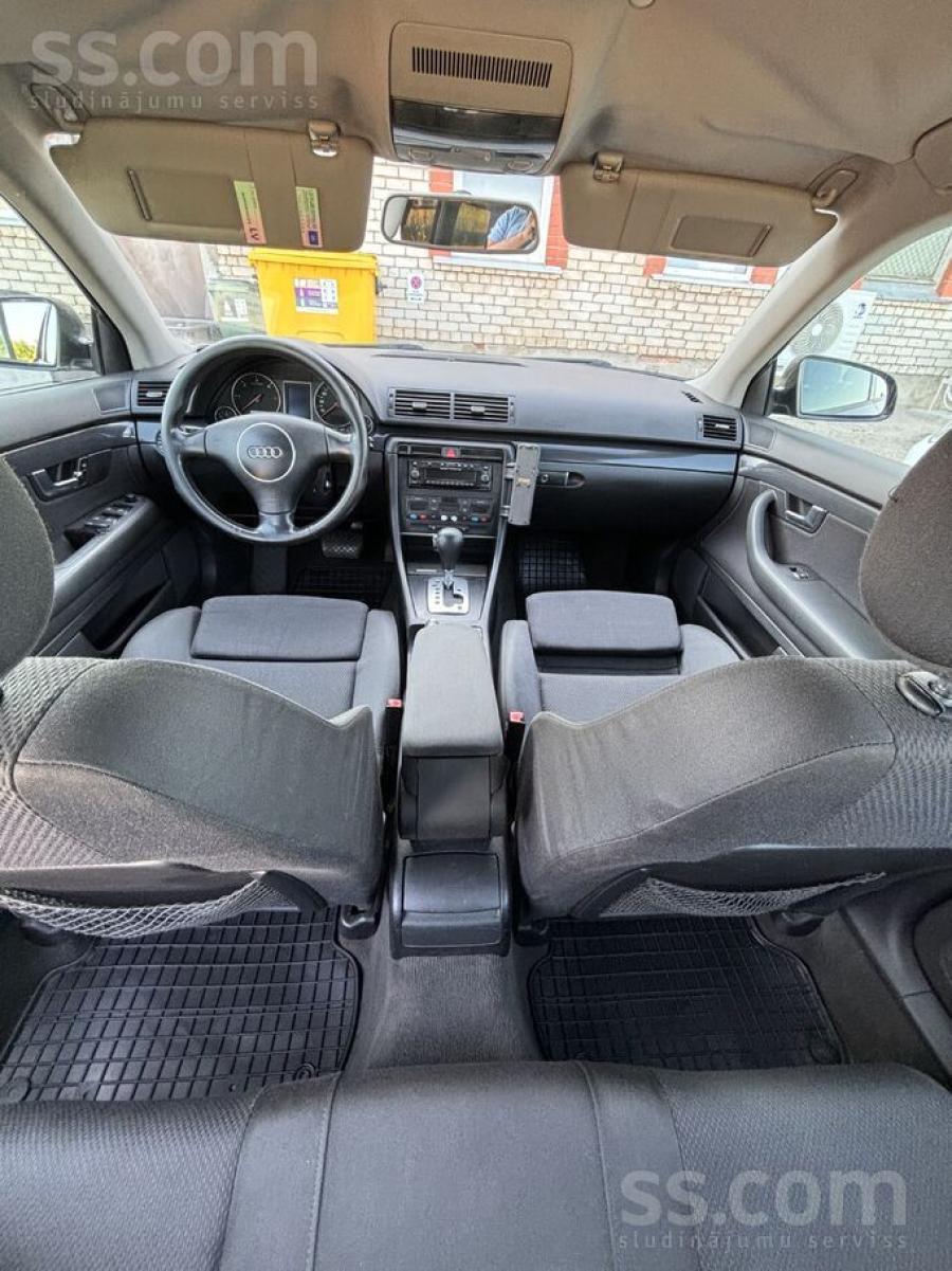 Black Audi A4 2003 in Saldus, with an engine capacity of 2.50 L and mileage of 374 thousand km for 1550 €, photo 9 on AUTOMOTO.COM.LV