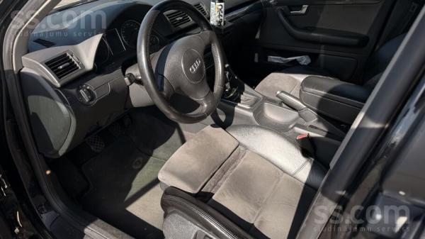 Black Audi A4 2003 in Riga, with an engine capacity of 1.80 L and mileage of 360 thousand km for 2950 €, photo 6 on AUTOMOTO.COM.LV