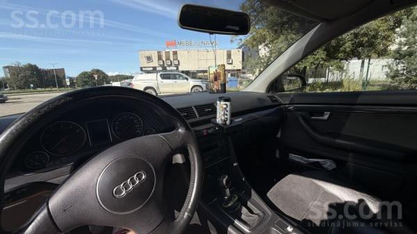 Black Audi A4 2003 in Riga, with an engine capacity of 1.80 L and mileage of 360 thousand km for 2950 €, photo 10 on AUTOMOTO.COM.LV