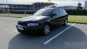 Melns Audi A4 2003 Rīga, ar dzinēja tilpumu 1.90 L un nobraukumu 420 tūkst. km par 1500 €, foto  vietnē AUTOMOTO.COM.LV
