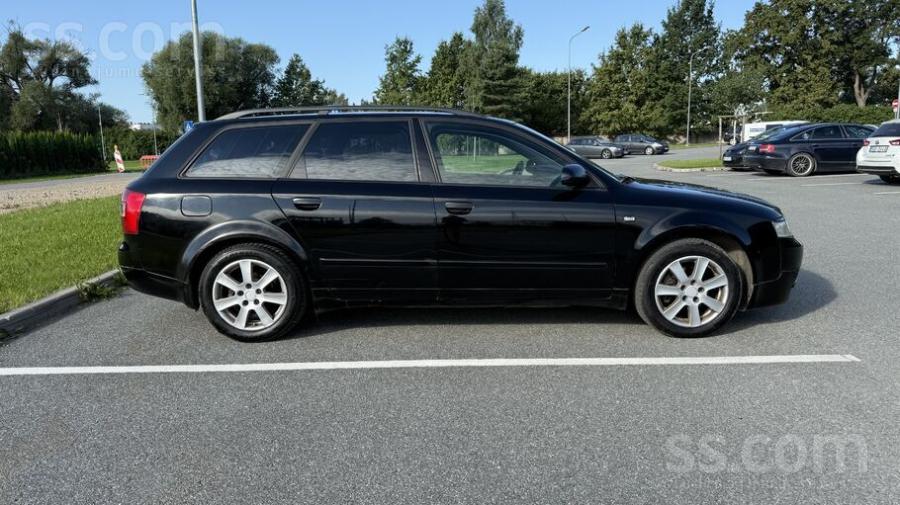 Black Audi A4 2003 in Riga, with an engine capacity of 1.90 L and mileage of 420 thousand km for 1500 €, photo 4 on AUTOMOTO.COM.LV