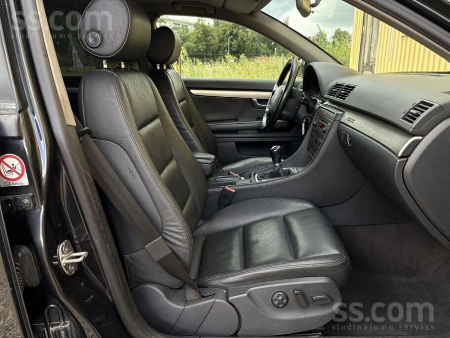 Black Audi A4 2003 in Tukums, with an engine capacity of 1.90 L and mileage of 438 thousand km for 1900 €, photo 19 on AUTOMOTO.COM.LV