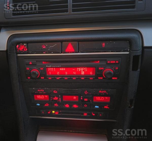 Melns Audi A4 2003 Madona, ar dzinēja tilpumu 1.90 L un nobraukumu 380 tūkst. km par 930 €, foto 7 vietnē AUTOMOTO.COM.LV