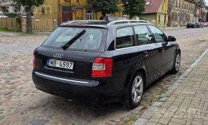 Black Audi A4 2003 in Jelgava, with an engine capacity of 1.90 L and mileage of 0 thousand km for 1390 €, photo 4 on AUTOMOTO.COM.LV