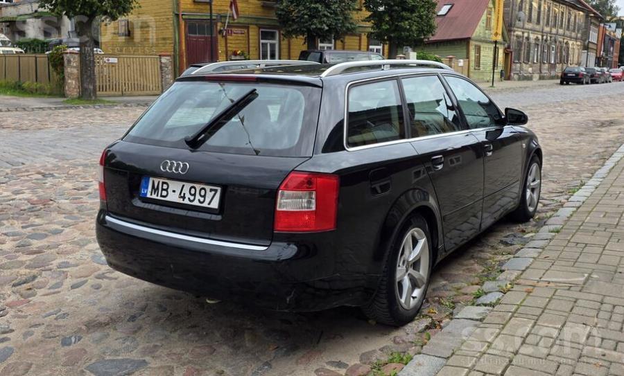 Black Audi A4 2003 in Jelgava, with an engine capacity of 1.90 L and mileage of 0 thousand km for 1390 €, photo 4 on AUTOMOTO.COM.LV