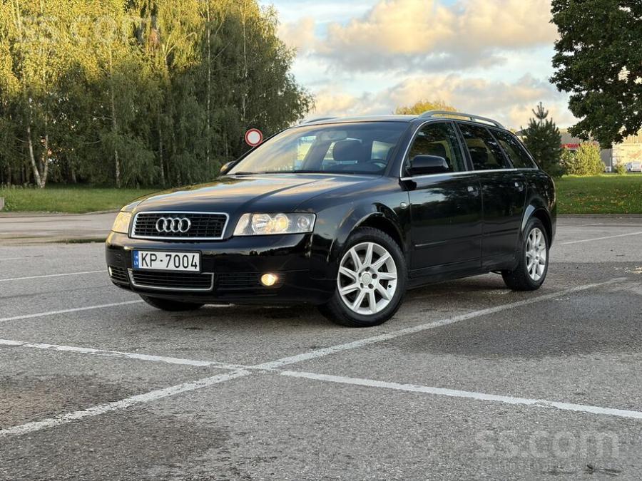 Black Audi A4 2003 in Riga, with an engine capacity of 1.90 L and mileage of 376 thousand km for 1800 €, photo 1 on AUTOMOTO.COM.LV