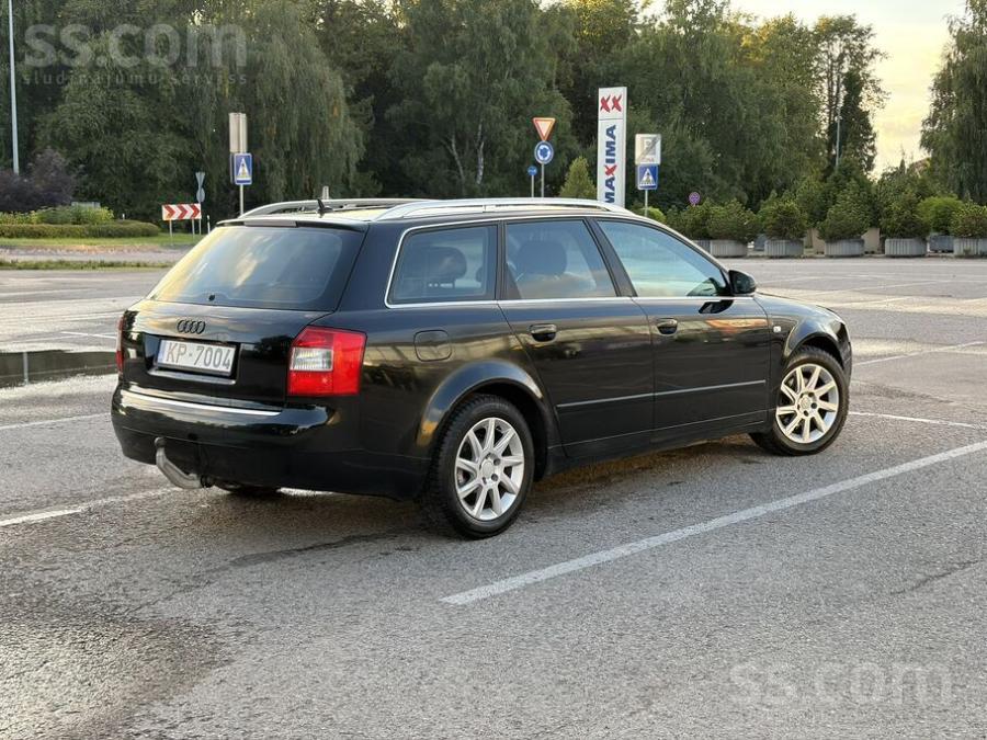 Black Audi A4 2003 in Riga, with an engine capacity of 1.90 L and mileage of 376 thousand km for 1800 €, photo 3 on AUTOMOTO.COM.LV