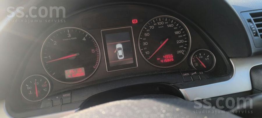 Black Audi A4 2003 in Bauska, with an engine capacity of 2.50 L and mileage of 416 thousand km for 2350 €, photo 6 on AUTOMOTO.COM.LV