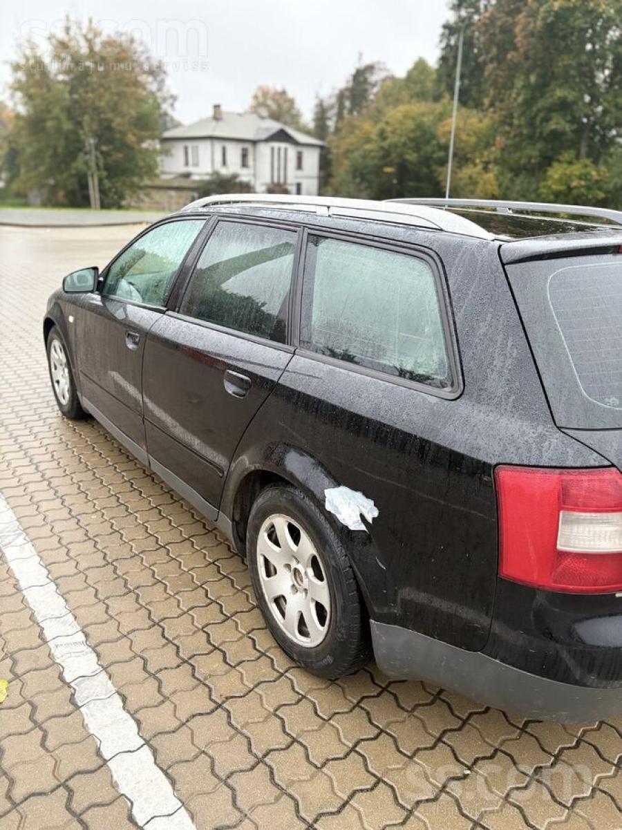 Black Audi A4 2003 in Saldus, with an engine capacity of 1.90 L and mileage of 386 thousand km for 1250 €, photo 6 on AUTOMOTO.COM.LV
