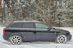 Black Audi A4 2004 in Vilnius, with an engine capacity of 2.50 L and mileage of 330 thousand km for 1900 €, photo 6 on AUTOMOTO.COM.LV