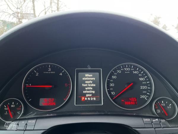 Black Audi A4 2004 in Alytus, with an engine capacity of 1.90 L and mileage of 307 thousand km for 2200 €, photo 8 on AUTOMOTO.COM.LV