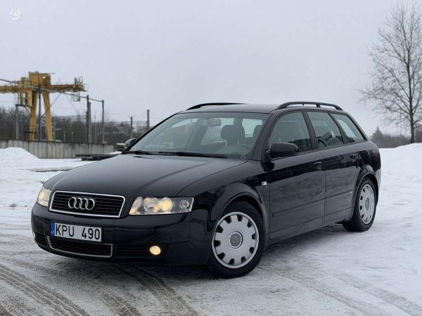 Black Audi A4 2004 in Vilnius, with an engine capacity of 1.90 L and mileage of 181 thousand km for 2650 €, photo 1 on AUTOMOTO.COM.LV
