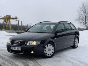 Melns Audi A4 2004 Viļņa, ar dzinēja tilpumu 1.90 L un nobraukumu 181 tūkst. km par 2650 €, foto  vietnē AUTOMOTO.COM.LV