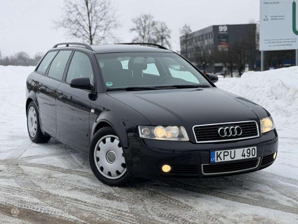 Black Audi A4 2004 in Vilnius, with an engine capacity of 1.90 L and mileage of 181 thousand km for 2650 €, photo 3 on AUTOMOTO.COM.LV