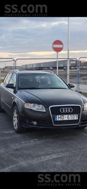 Black Audi A4 2004 in Liepaja, with an engine capacity of 2.00 L and mileage of 415 thousand km for 1300 €, photo  on AUTOMOTO.COM.LV