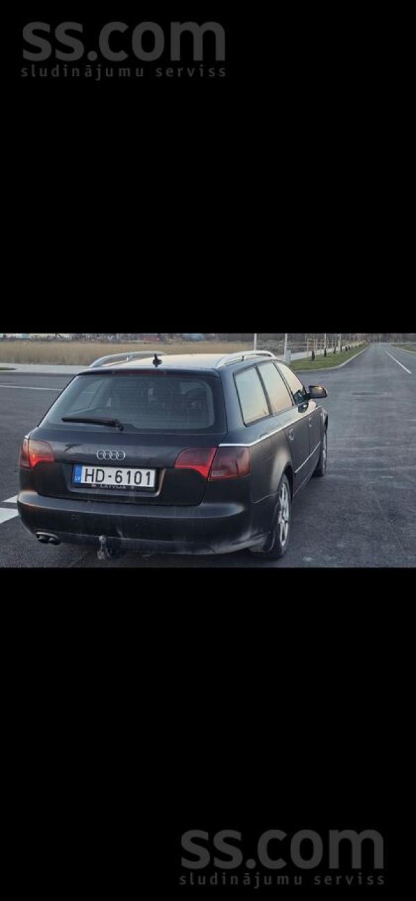 Black Audi A4 2004 in Liepaja, with an engine capacity of 2.00 L and mileage of 415 thousand km for 1300 €, photo 4 on AUTOMOTO.COM.LV
