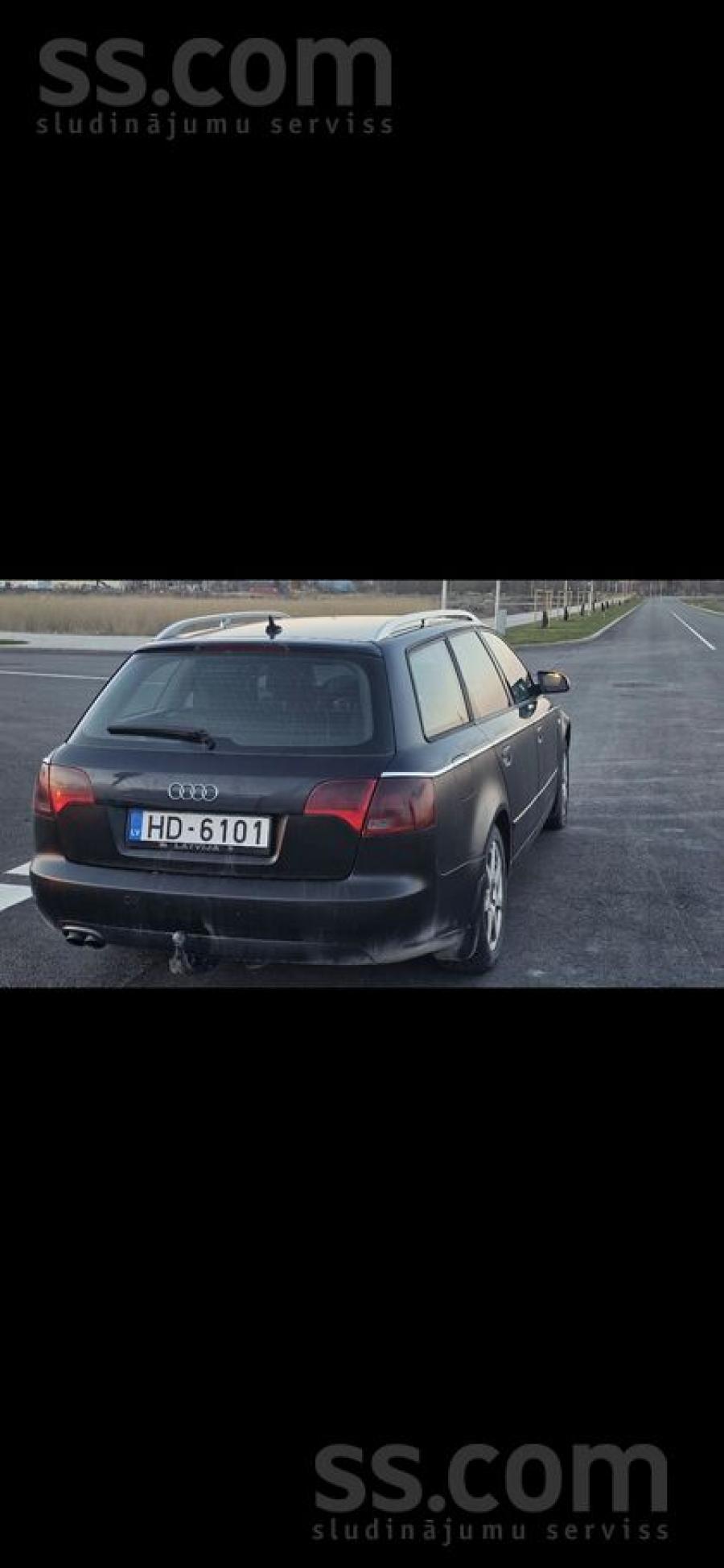 Black Audi A4 2004 in Liepaja, with an engine capacity of 2.00 L and mileage of 415 thousand km for 1300 €, photo 5 on AUTOMOTO.COM.LV