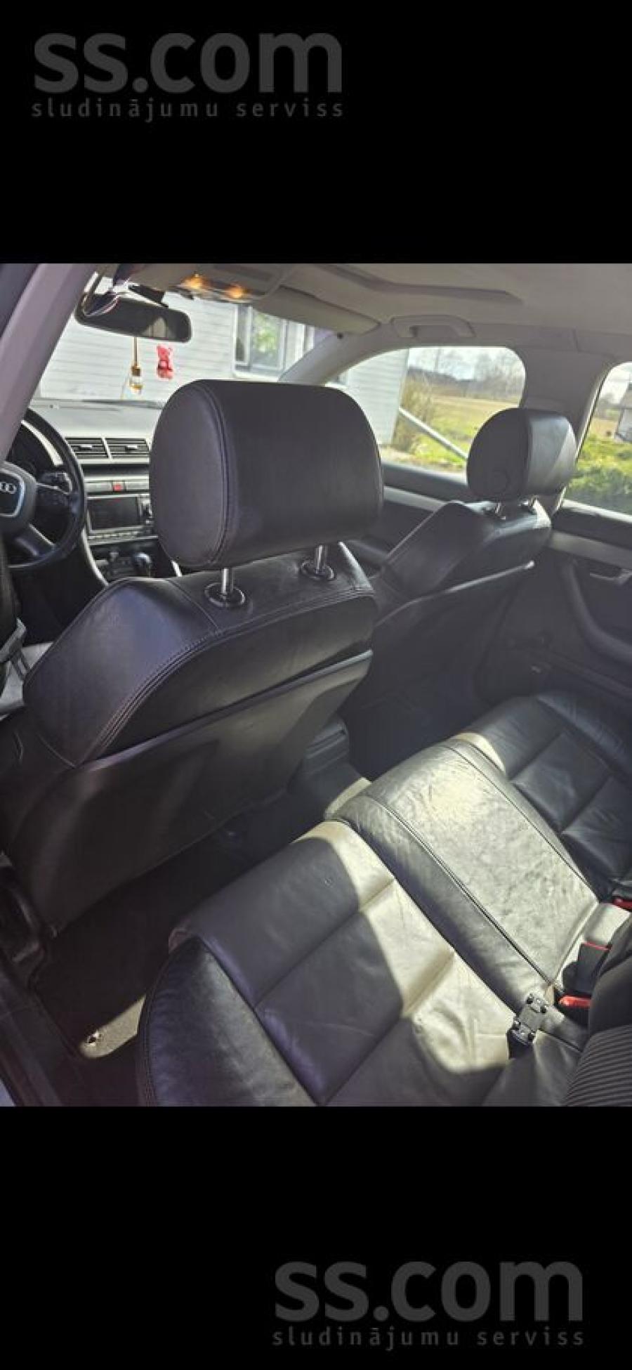 Black Audi A4 2004 in Liepaja, with an engine capacity of 2.00 L and mileage of 415 thousand km for 1300 €, photo 6 on AUTOMOTO.COM.LV