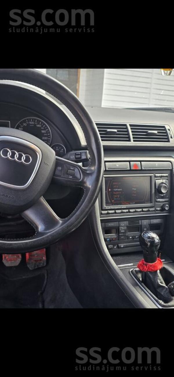 Black Audi A4 2004 in Liepaja, with an engine capacity of 2.00 L and mileage of 415 thousand km for 1300 €, photo 6 on AUTOMOTO.COM.LV