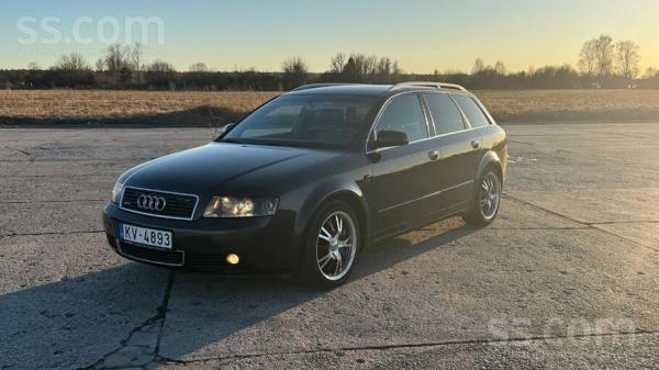 Black Audi A4 2004 in Riga, with an engine capacity of 2.50 L and mileage of 0 thousand km for 2199 €, photo 1 on AUTOMOTO.COM.LV