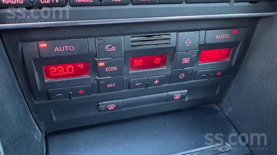 Melns Audi A4 2004 Rīga, ar dzinēja tilpumu 2.50 L un nobraukumu 0 tūkst. km par 2199 €, foto 21 vietnē AUTOMOTO.COM.LV