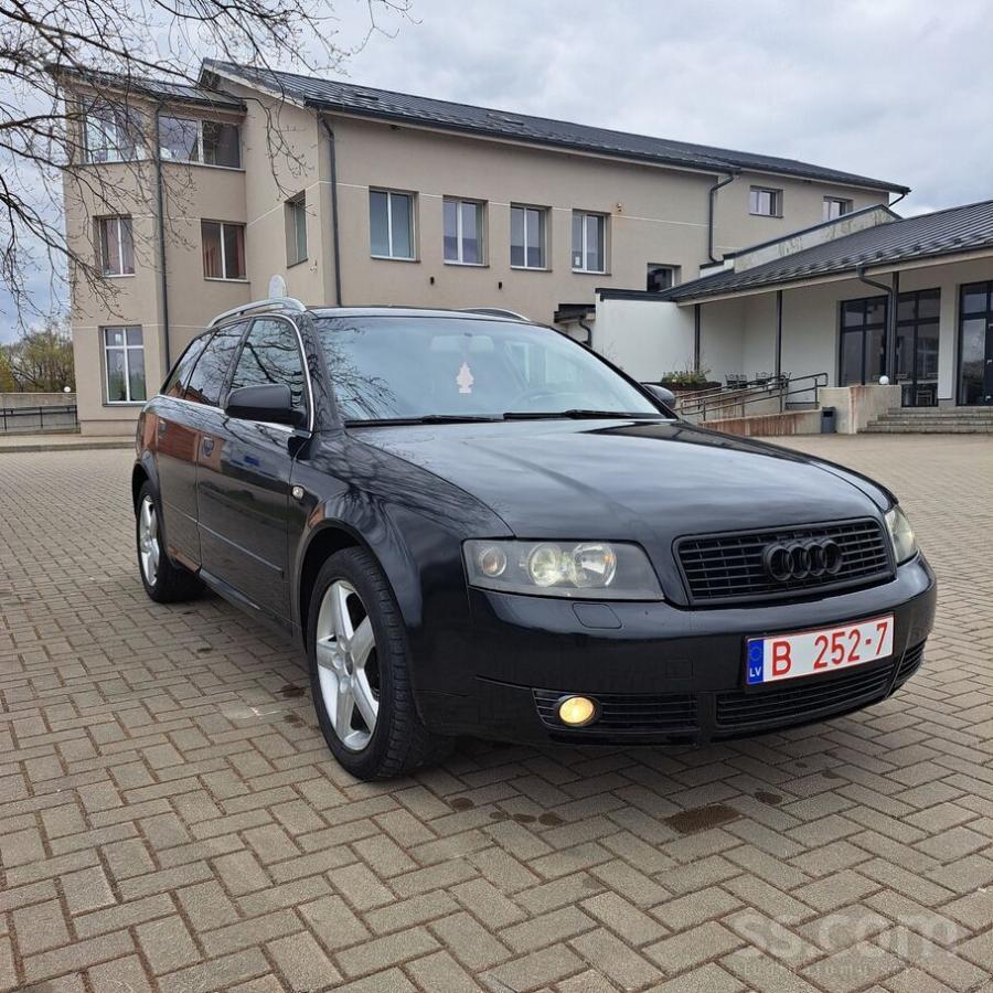 Black Audi A4 2004 in Rezekne, with an engine capacity of 1.90 L and mileage of 0 thousand km for 2380 €, photo 4 on AUTOMOTO.COM.LV