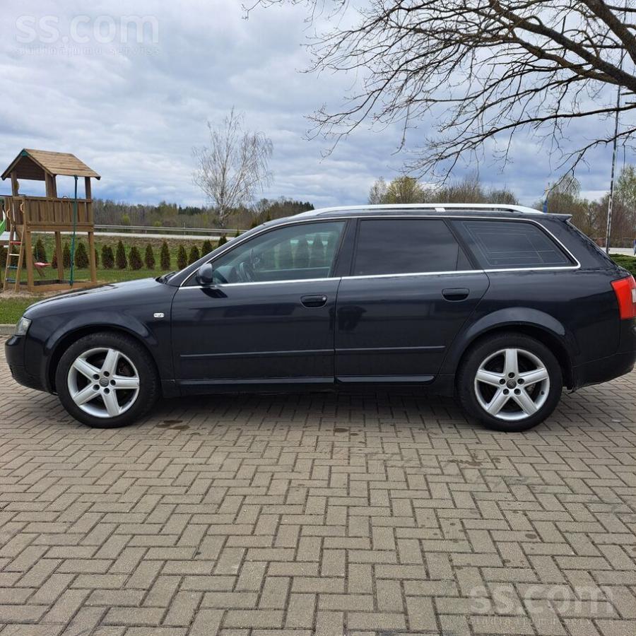 Black Audi A4 2004 in Rezekne, with an engine capacity of 1.90 L and mileage of 0 thousand km for 2380 €, photo 5 on AUTOMOTO.COM.LV