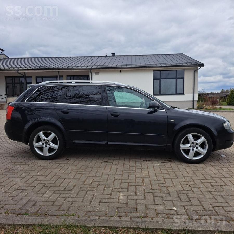 Black Audi A4 2004 in Rezekne, with an engine capacity of 1.90 L and mileage of 0 thousand km for 2380 €, photo 6 on AUTOMOTO.COM.LV