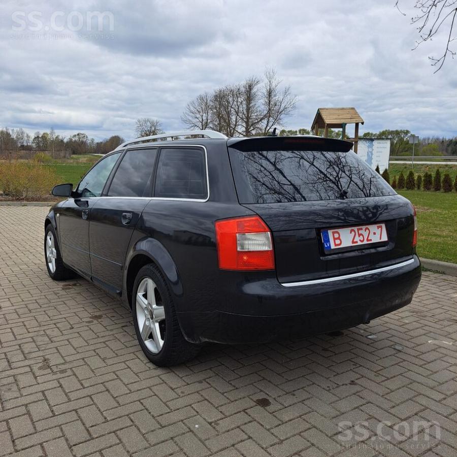 Black Audi A4 2004 in Rezekne, with an engine capacity of 1.90 L and mileage of 0 thousand km for 2380 €, photo 8 on AUTOMOTO.COM.LV