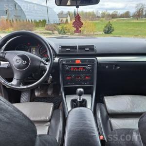 Black Audi A4 2004 in Rezekne, with an engine capacity of 1.90 L and mileage of 0 thousand km for 2380 €, photo 13 on AUTOMOTO.COM.LV