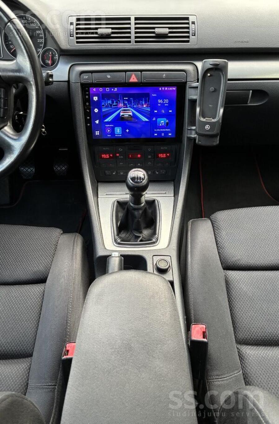 Black Audi A4 2004 in Riga, with an engine capacity of 1.90 L and mileage of 287 thousand km for 2650 €, photo 19 on AUTOMOTO.COM.LV