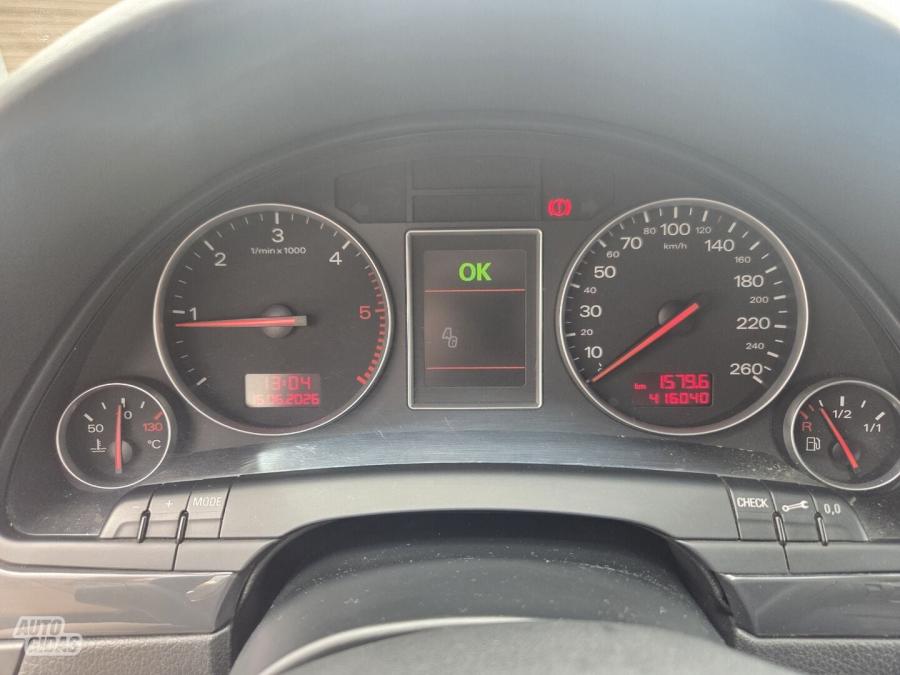 Black Audi A4 2004 in Kaunas, with an engine capacity of 2.50 L and mileage of 400 thousand km for 1199 €, photo 21 on AUTOMOTO.COM.LV