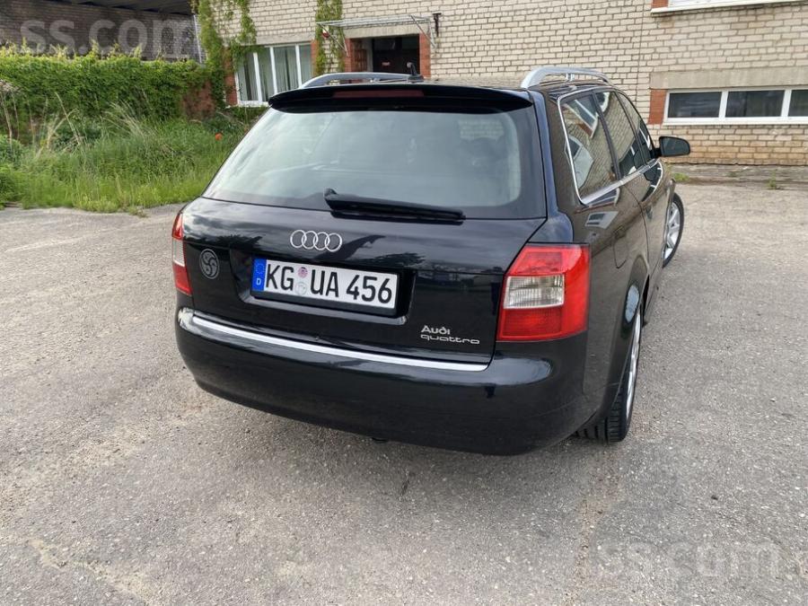 Black Audi A4 2004 in Ludza, with an engine capacity of 1.90 L and mileage of 0 thousand km for 4150 €, photo 10 on AUTOMOTO.COM.LV