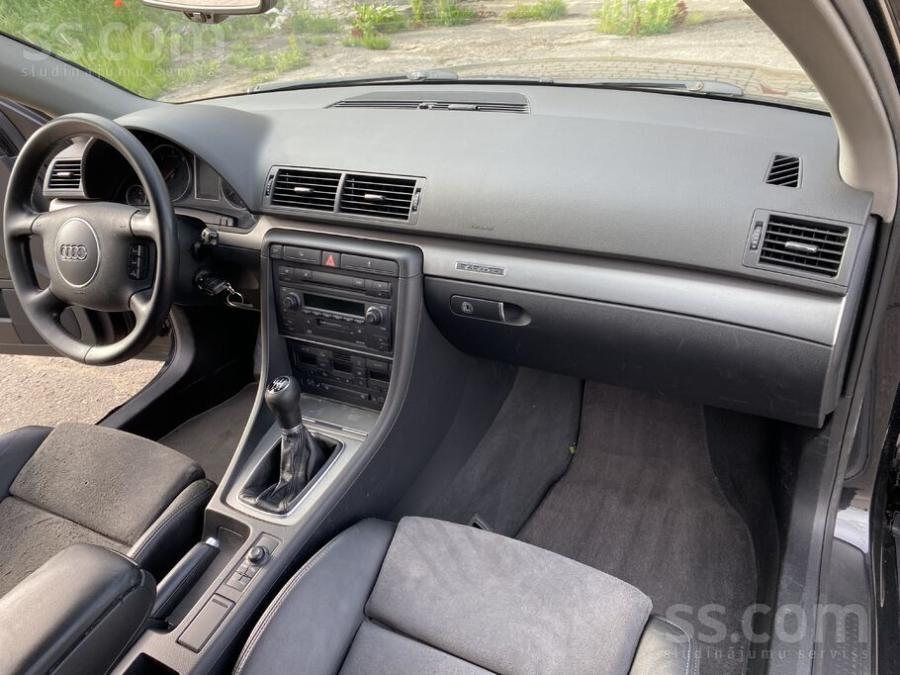 Black Audi A4 2004 in Ludza, with an engine capacity of 1.90 L and mileage of 0 thousand km for 4150 €, photo 20 on AUTOMOTO.COM.LV