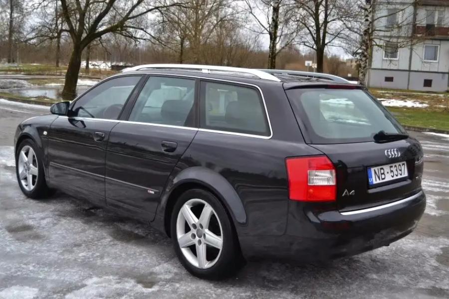 Melns Audi A4 2004 Jēkabpils, ar dzinēja tilpumu 1.90 L un nobraukumu 272 tūkst. km par 3500 €, foto 8 vietnē AUTOMOTO.COM.LV