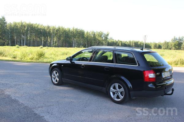 Black Audi A4 2004 in Bauska, with an engine capacity of 1.90 L and mileage of 281 thousand km for 2500 €, photo 4 on AUTOMOTO.COM.LV